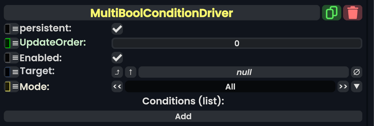 Component:MultiBoolConditionDriver - Resonite Wiki