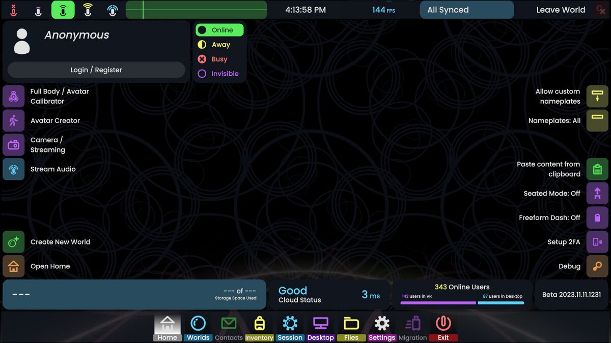 Dash menu - Resonite Wiki