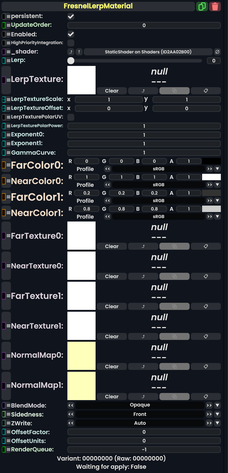 Component:FresnelLerpMaterial - Resonite Wiki