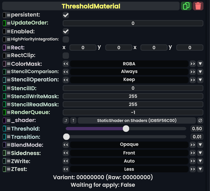 Component:ThresholdMaterial - Resonite Wiki
