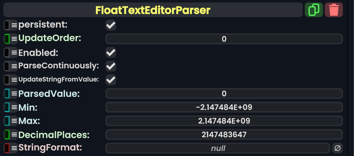 Component:FloatTextEditorParser - Resonite Wiki