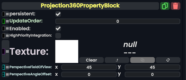 Component:Projection360PropertyBlock - Resonite Wiki