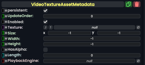 Component:VideoTextureAssetMetadata - Resonite Wiki