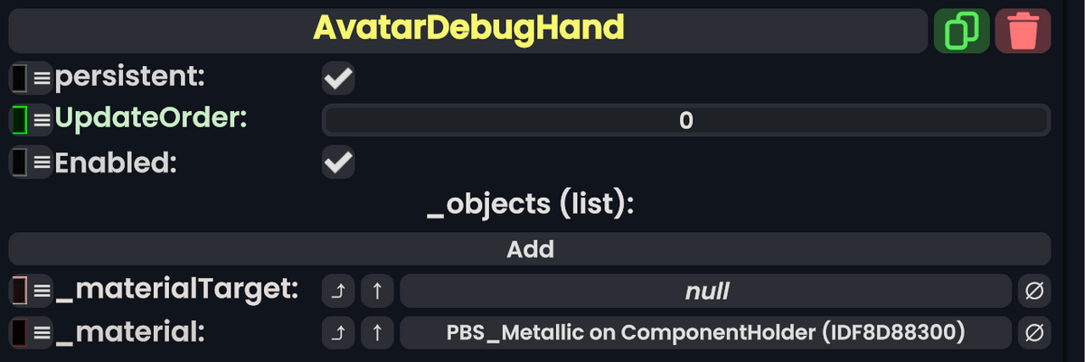 Component:AvatarDebugHand - Resonite Wiki