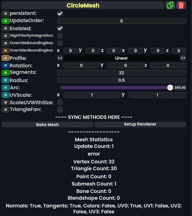 Component:CircleMesh - Resonite Wiki