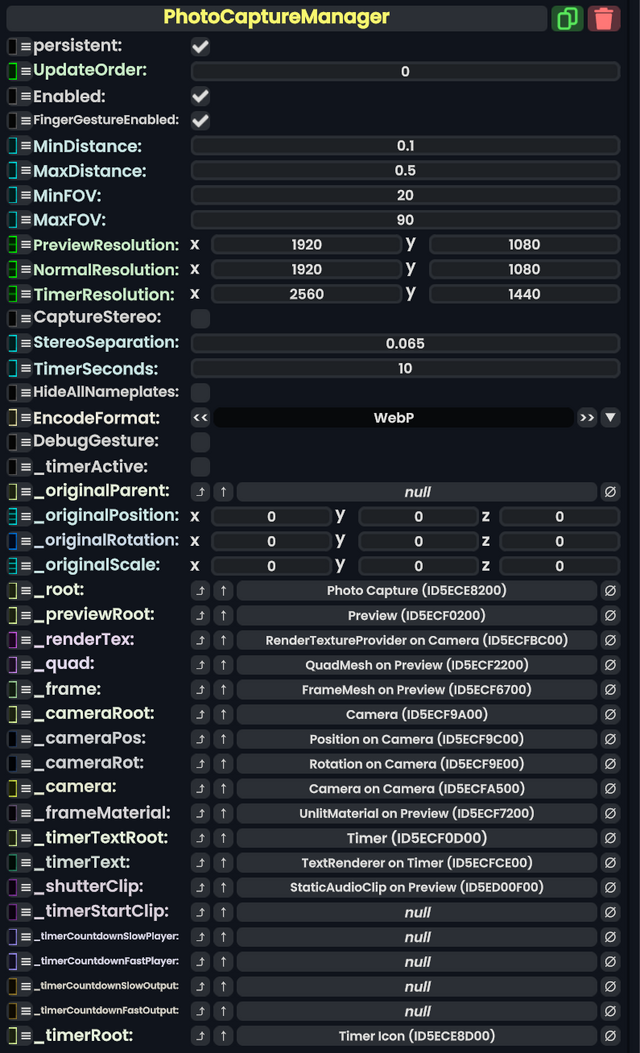 Component:PhotoCaptureManager - Resonite Wiki