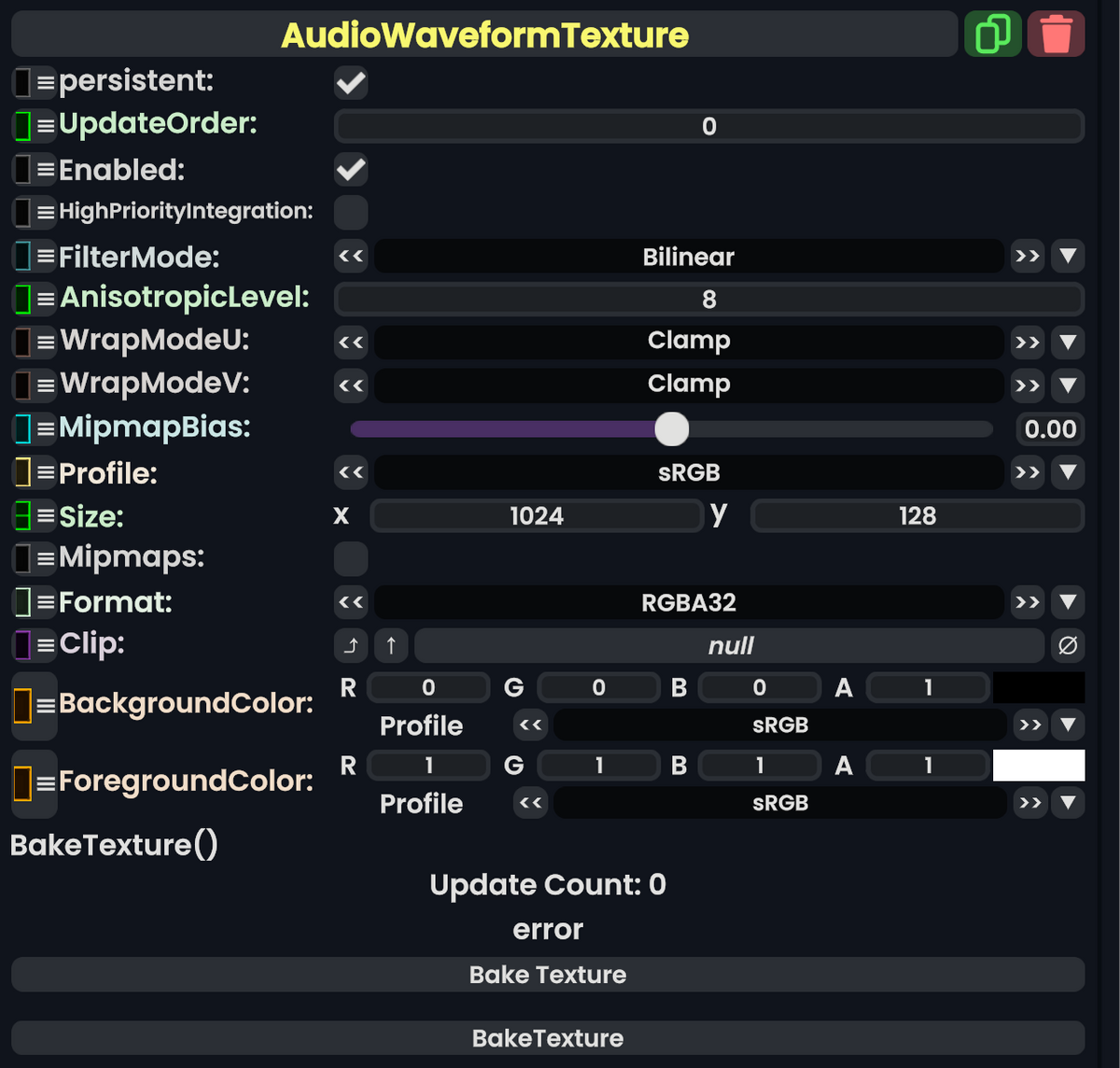 Component:AudioWaveformTexture - Resonite Wiki