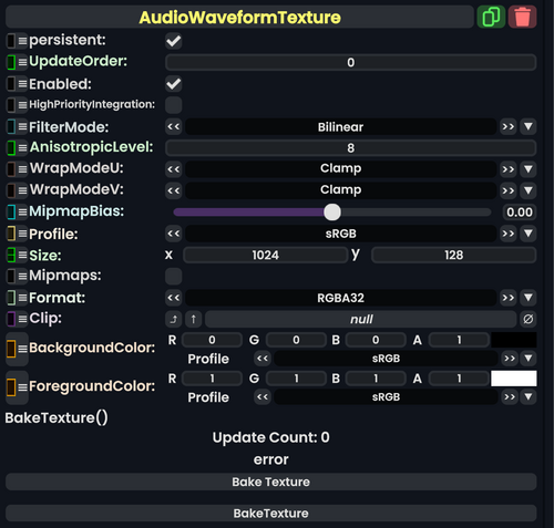 Component:AudioWaveformTexture - Resonite Wiki