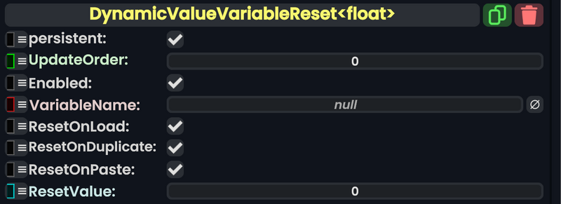 Component:DynamicValueVariableReset - Resonite Wiki