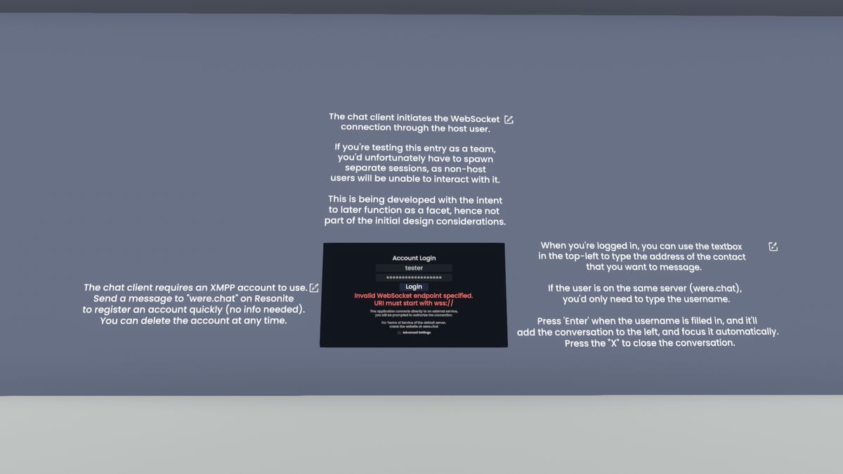 XMPP Chat Client Demo - Resonite Wiki