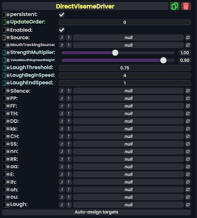 Component:DirectVisemeDriver - Resonite Wiki