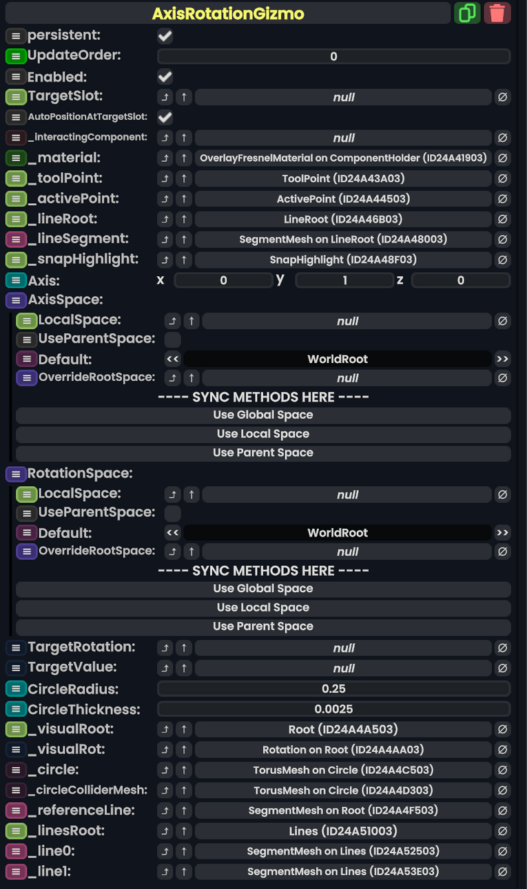 Component:AxisRotationGizmo - Resonite Wiki