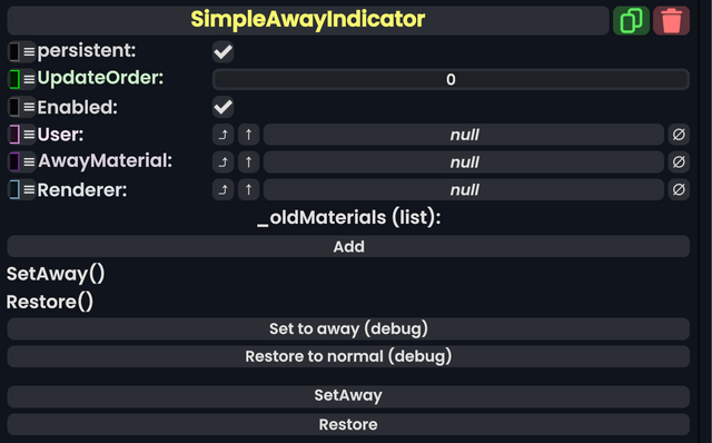 Component:SimpleAwayIndicator - Resonite Wiki