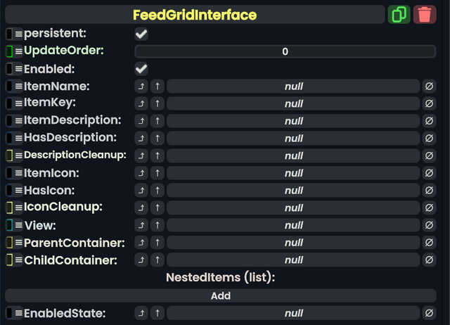 Component:FeedGridInterface - Resonite Wiki