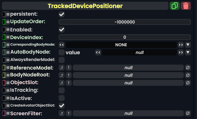 Component:TrackedDevicePositioner - Resonite Wiki