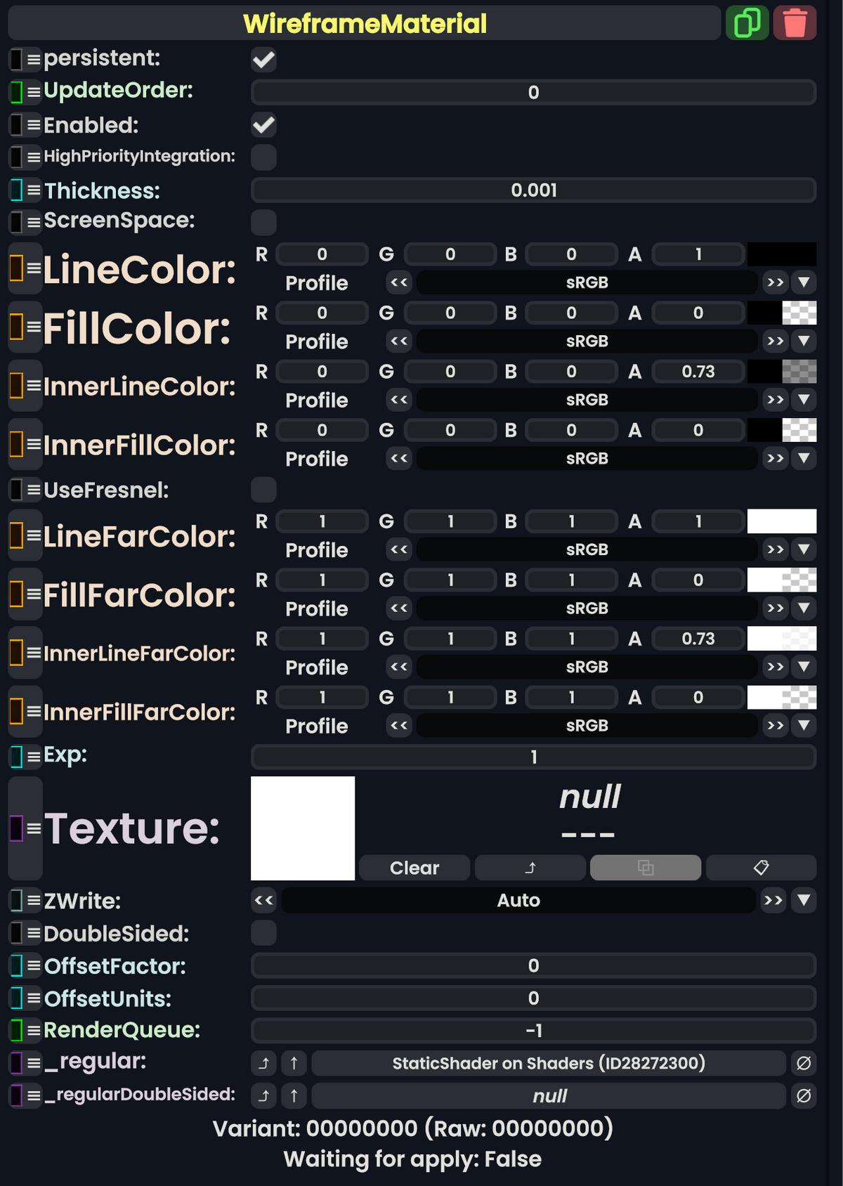 Component:WireframeMaterial - Resonite Wiki