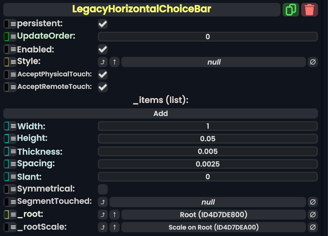 Component:LegacyHorizontalChoiceBar - Resonite Wiki