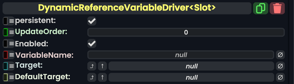 Component:DynamicReferenceVariableDriver - Resonite Wiki