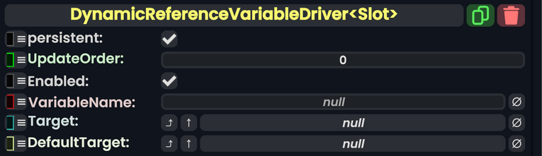 Component:DynamicReferenceVariableDriver - Resonite Wiki