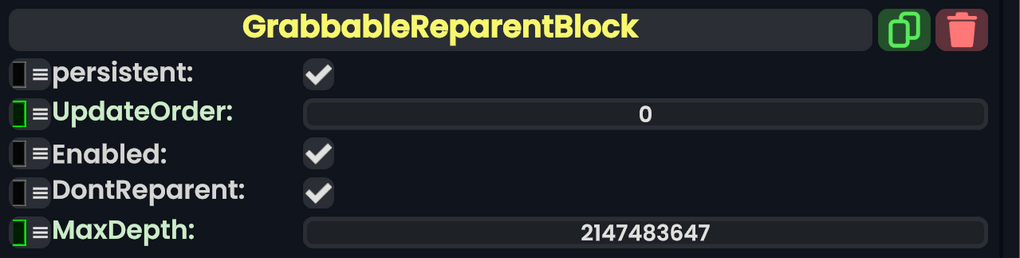 Component:GrabbableReparentBlock - Resonite Wiki