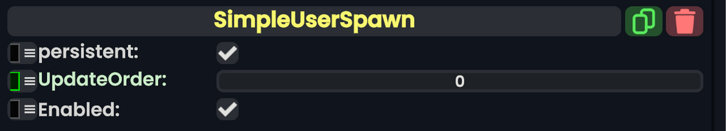 Component:SimpleUserSpawn - Resonite Wiki