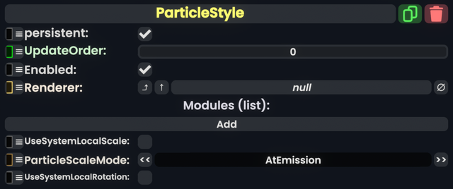 Component:ParticleStyle - Resonite Wiki