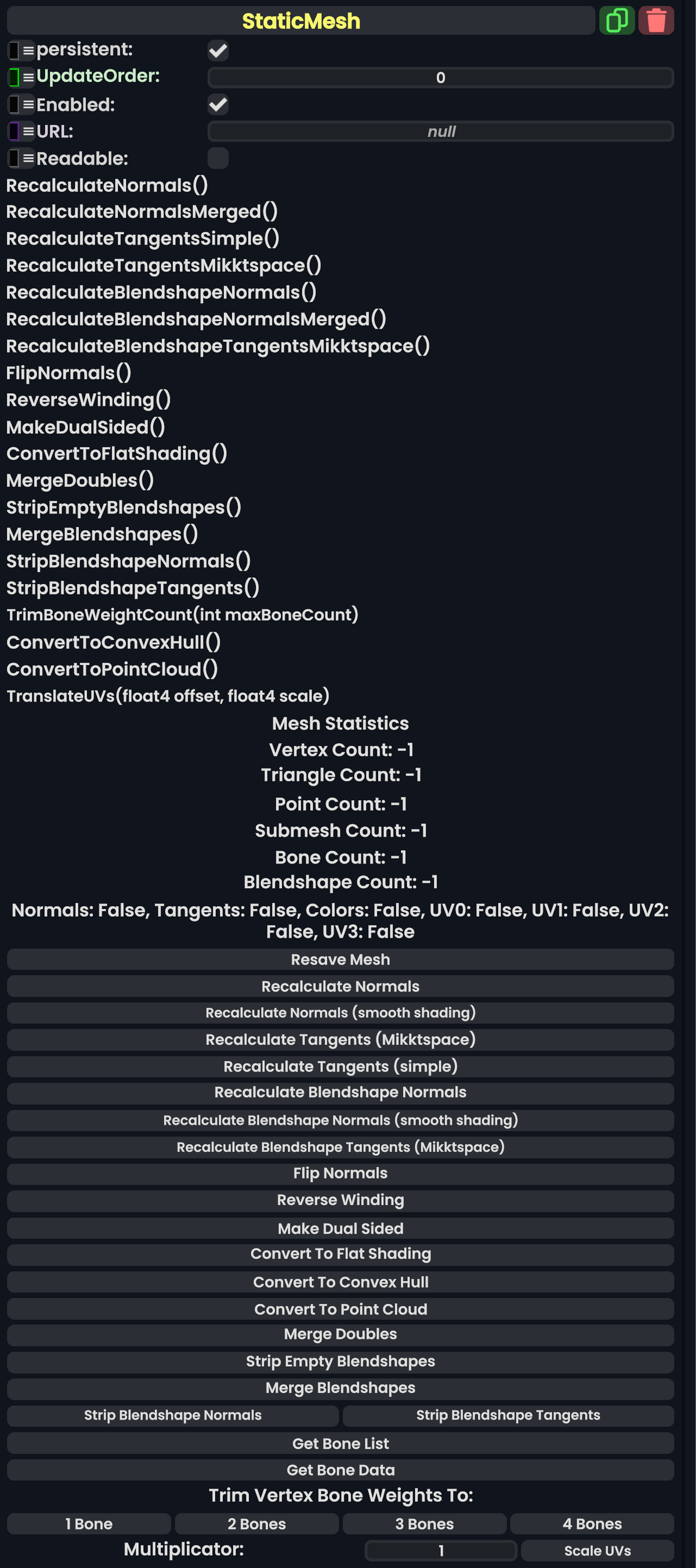 Component:StaticMesh - Resonite Wiki