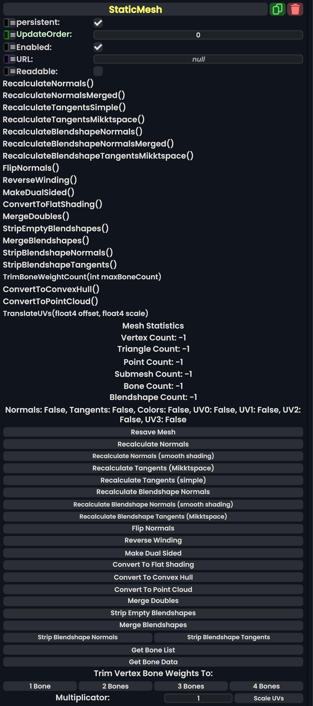 Component:StaticMesh - Resonite Wiki