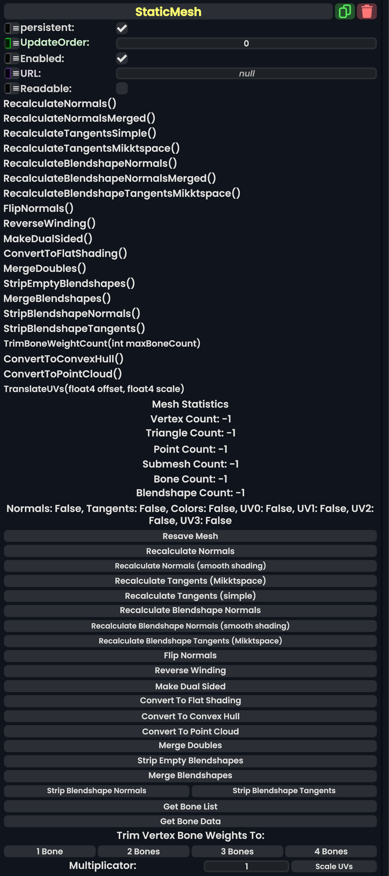 Component:StaticMesh - Resonite Wiki