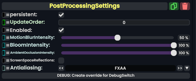 Component:PostProcessingSettings - Resonite Wiki