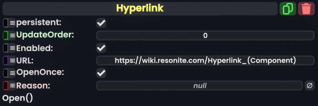 Component:Hyperlink - Resonite Wiki