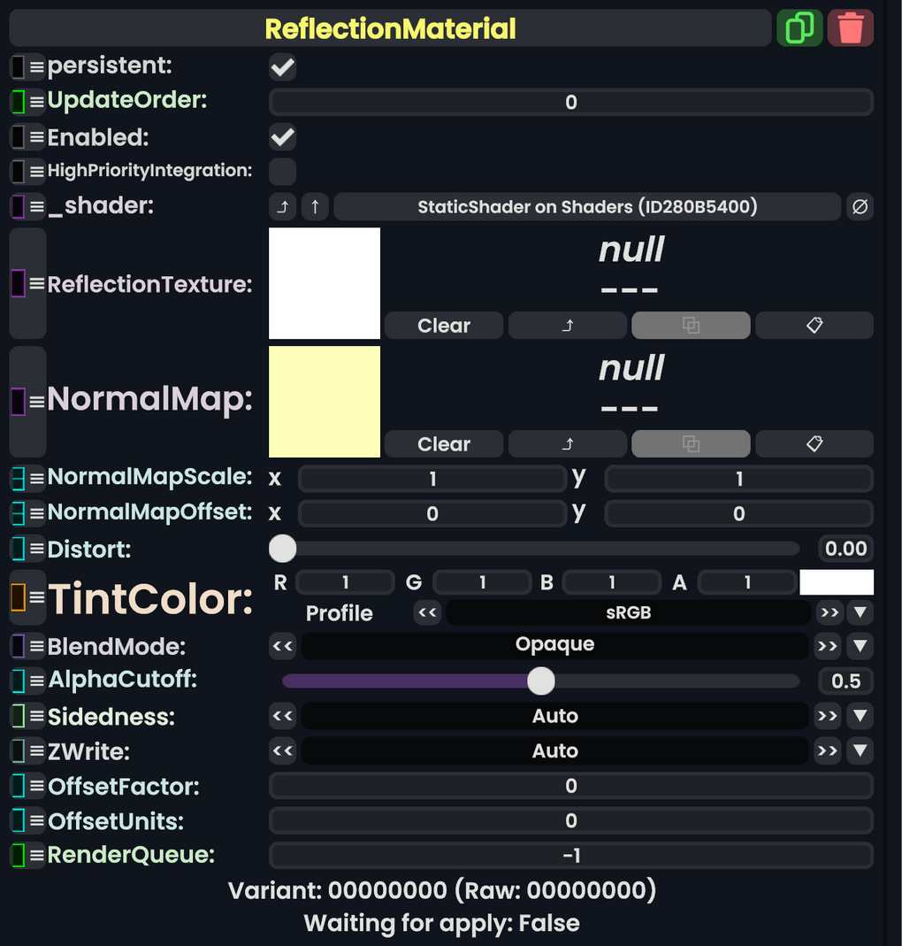 Component:ReflectionMaterial - Resonite Wiki