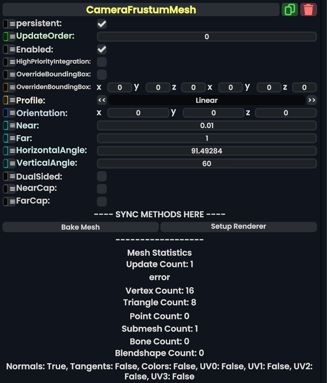Component:CameraFrustumMesh - Resonite Wiki