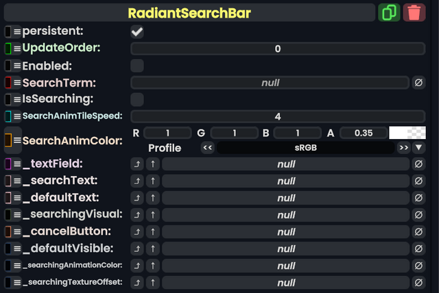 Component:RadiantSearchBar - Resonite Wiki