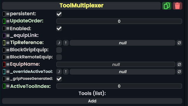 Component:ToolMultiplexer - Resonite Wiki