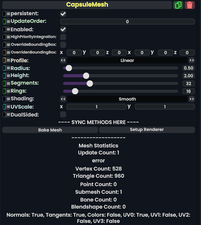 Component:CapsuleMesh - Resonite Wiki