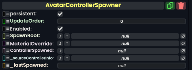 Component:AvatarControllerSpawner - Resonite Wiki