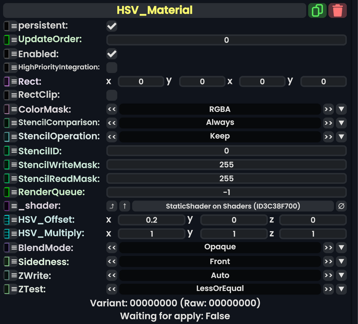 Component:HSV Material - Resonite Wiki