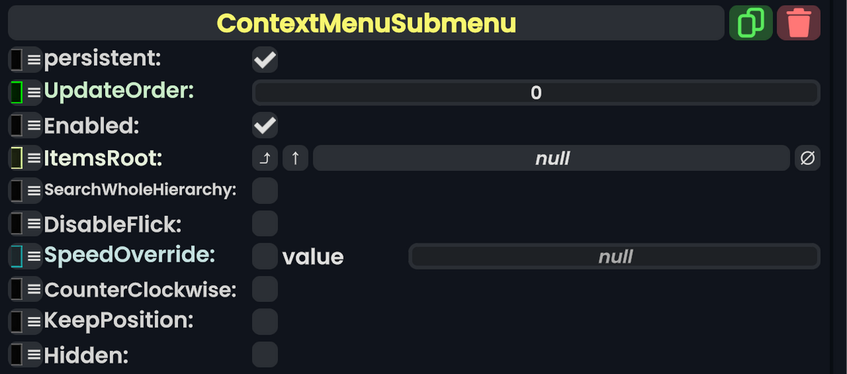 Component:ContextMenuSubmenu - Resonite Wiki