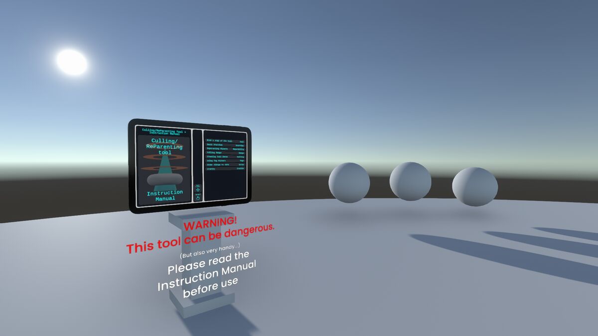 Culling / ReParenting Tool - Resonite Wiki