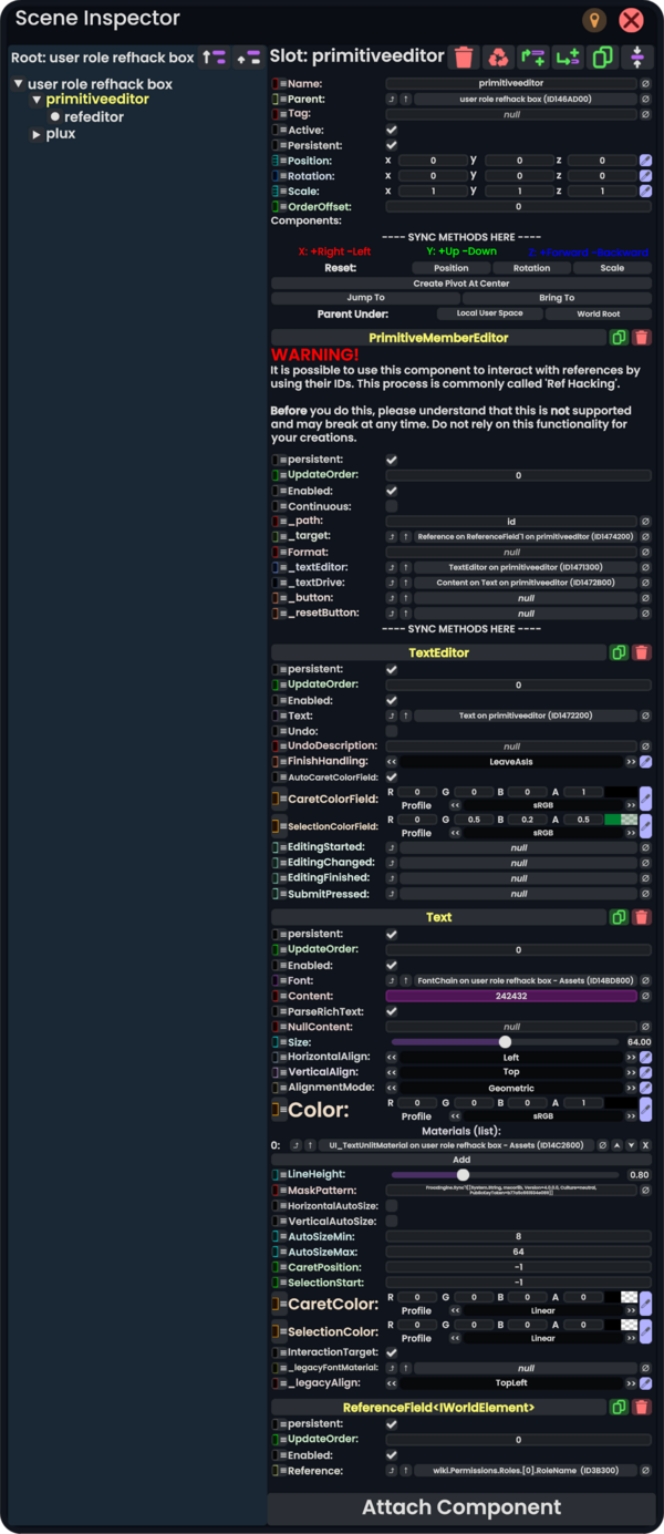 Ref hacking - Resonite Wiki