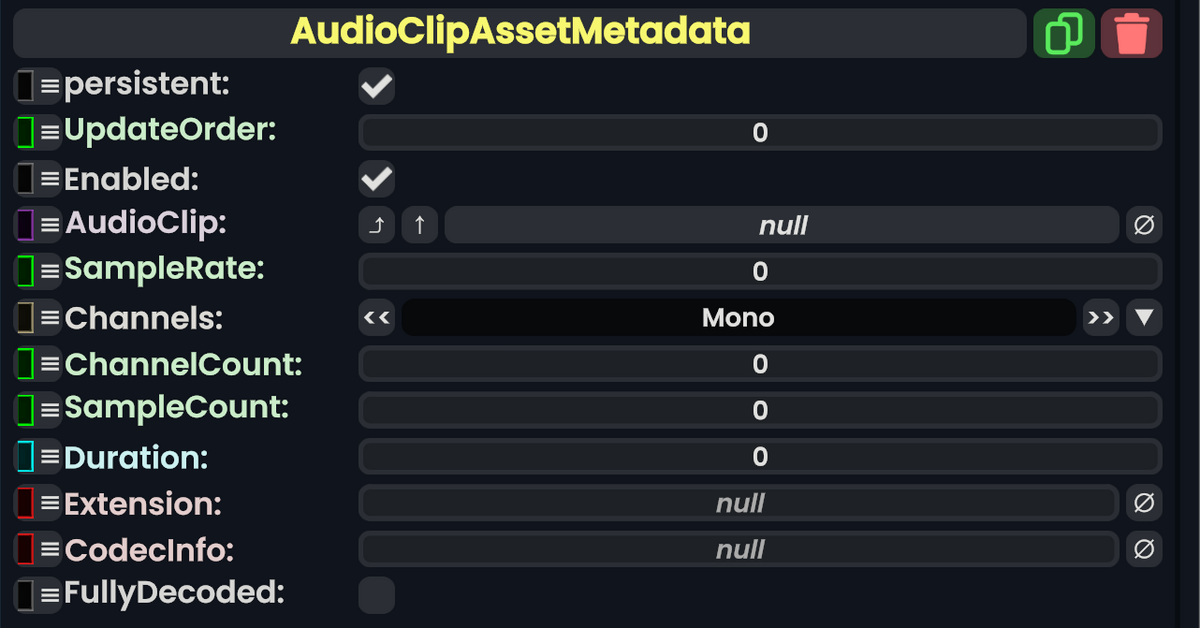 Component:AudioClipAssetMetadata - Resonite Wiki