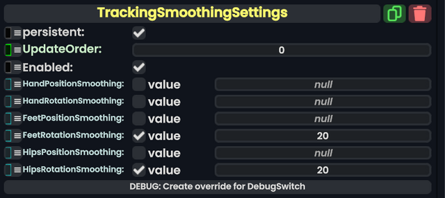 Component:TrackingSmoothingSettings - Resonite Wiki