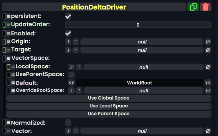 Component:PositionDeltaDriver - Resonite Wiki