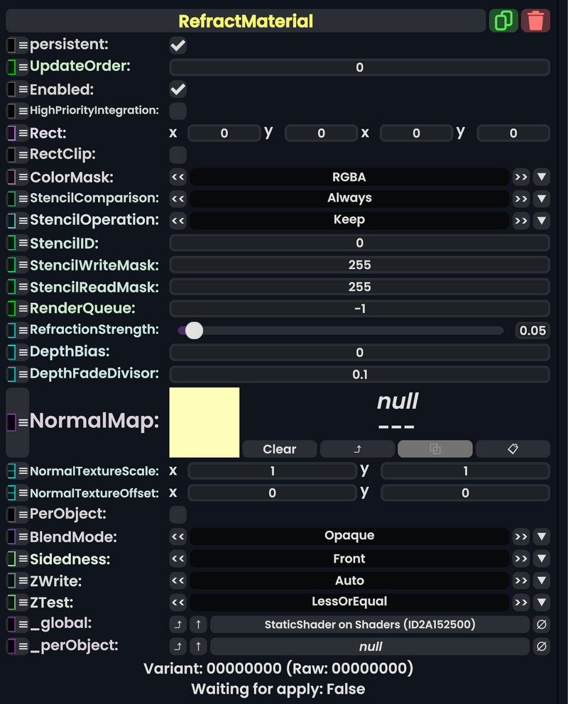 Component:RefractMaterial - Resonite Wiki