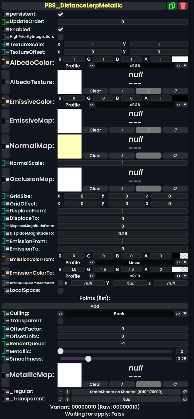 Component:PBS DistanceLerpMetallic - Resonite Wiki