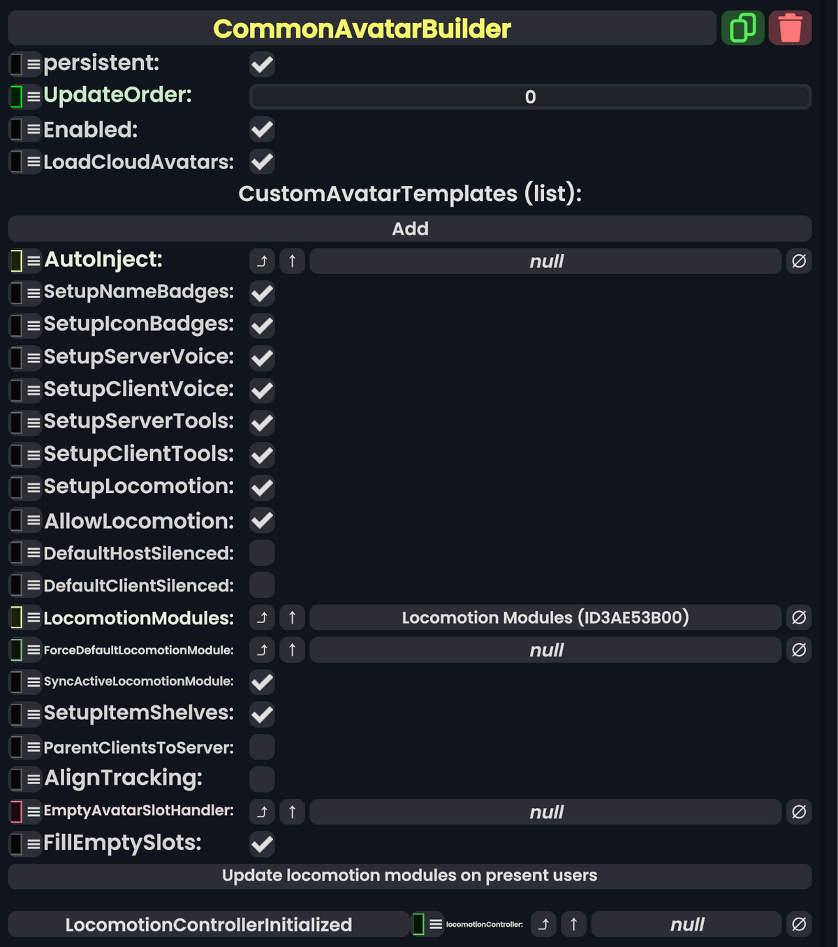 Component:CommonAvatarBuilder - Resonite Wiki