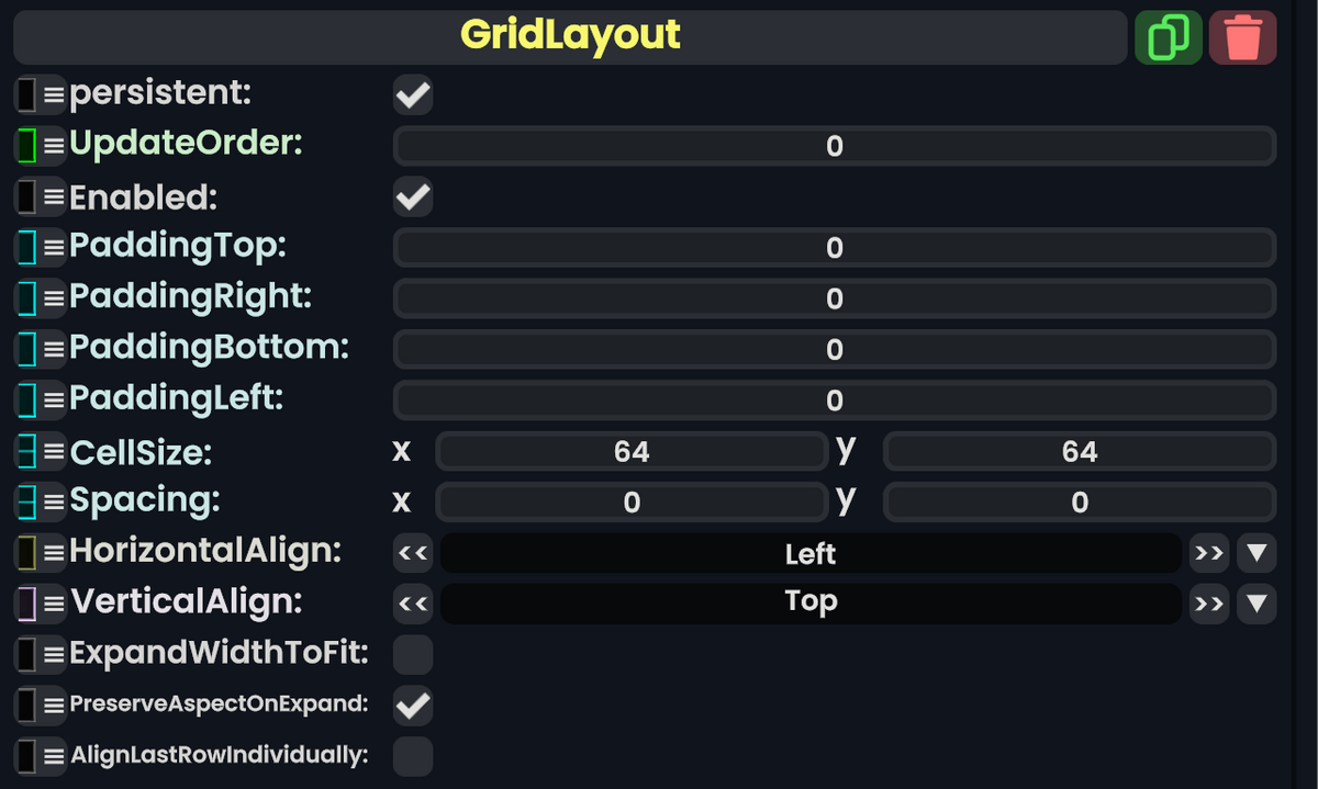 Component:GridLayout - Resonite Wiki