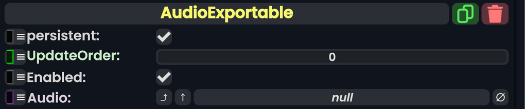 Component:AudioExportable - Resonite Wiki