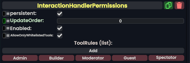 Component:InteractionHandlerPermissions - Resonite Wiki
